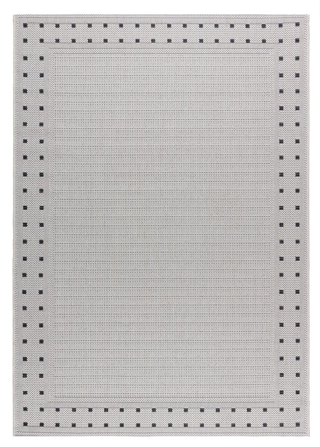 Outdoorteppich Cabana Dots Grau Kunstfaser 120 X 170 Cm Rechteckig