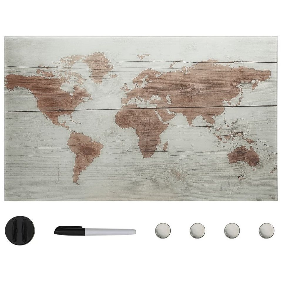 Möbelando Memoboard 3009305 Aus Glas In Braun Und Grau Abmessungen