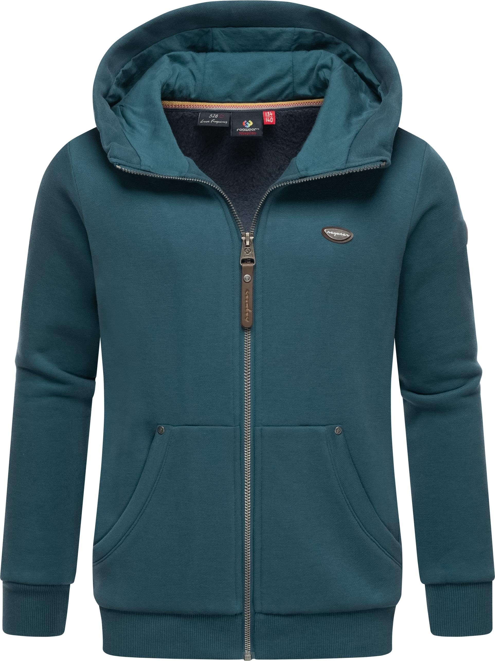 Ragwear Kapuzensweatjacke Nesie Zip Stylisches Mädchen Kapuzenweste