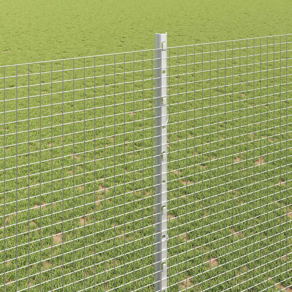 vidaXL Gartenzaun Schweißdrahtzaun mit Pfosten 50 x 1,5 m (B x H), (1 ...