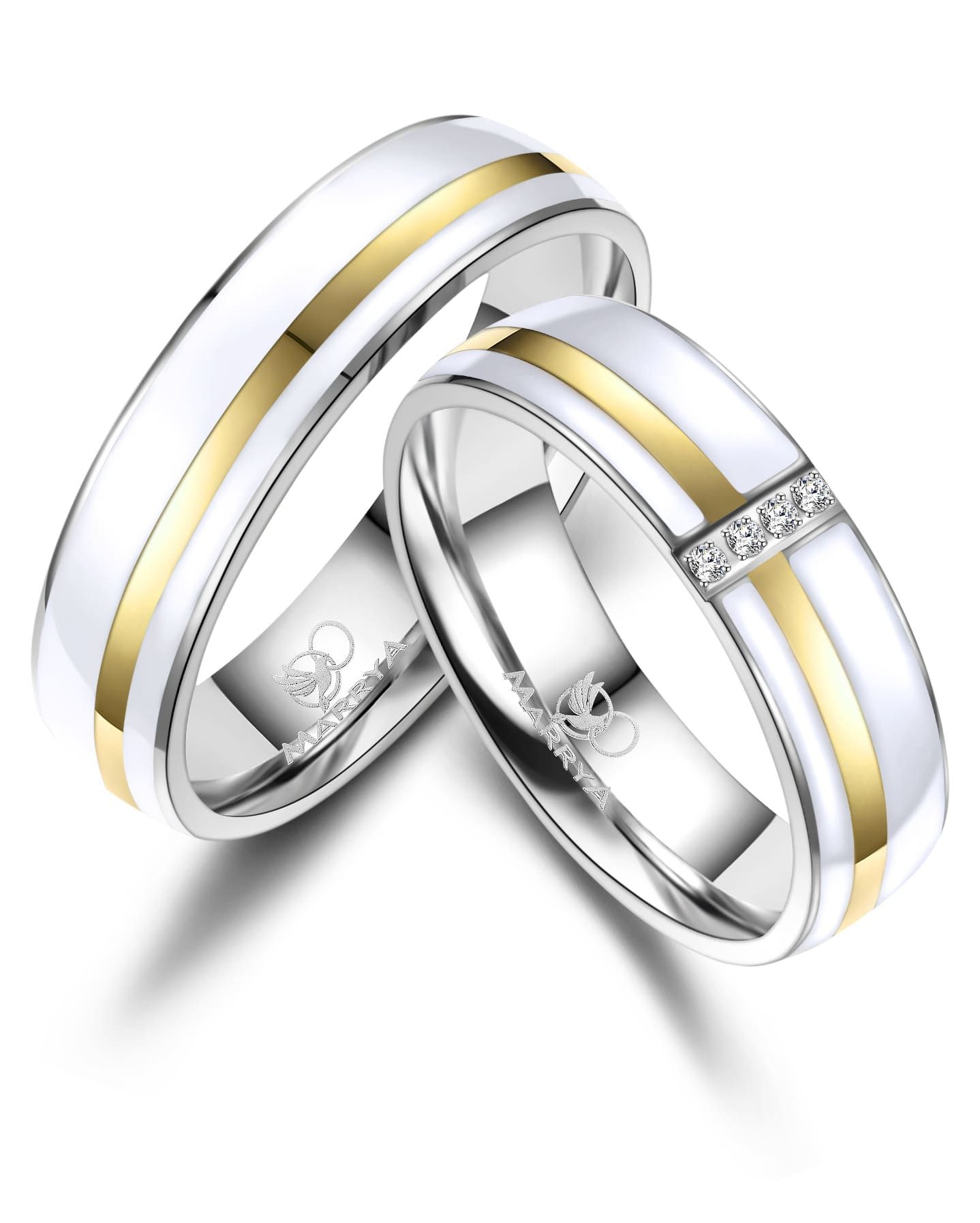 MARRYA Partnerring, Edelstahl – hochwertige Verarbeitung und angenehmer ...