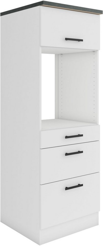 Optifit Backofenumbauschrank Palma Breite 60 Cm 3 Schubkästen 1 Klappe