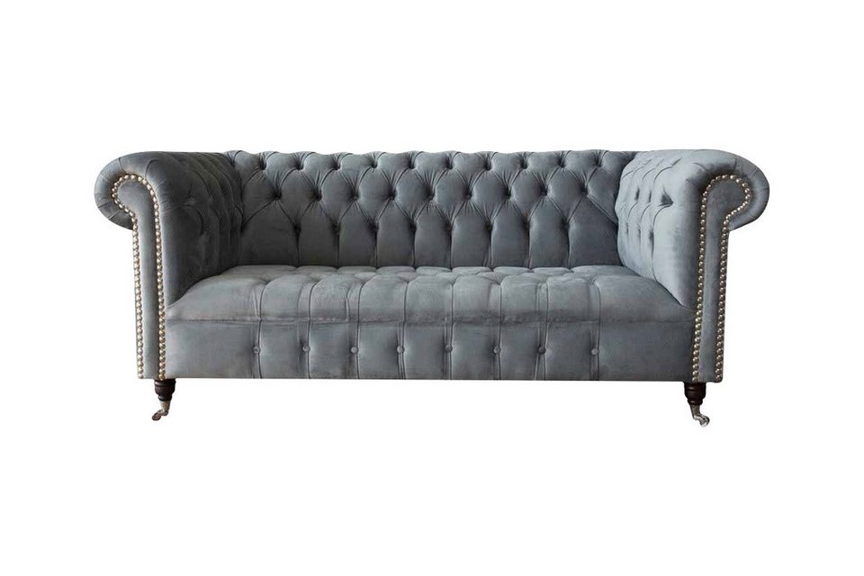 Jvmoebel Sofa Sofa 3 Sitz Textil Sofas Couch Polster Chesterfield