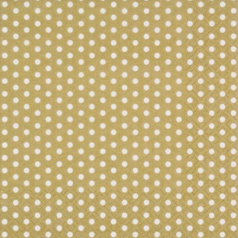 Ti Flair Papierserviette 20 Servietten Bolas Gold 33x33cm 20 St