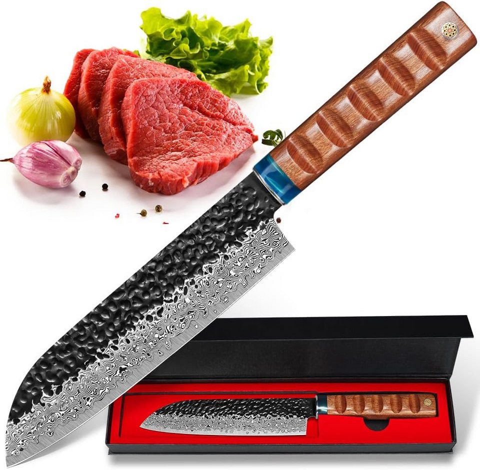 Kinglux Santokumesser Damast Santokumesser Küchenmesser Aus Vg10