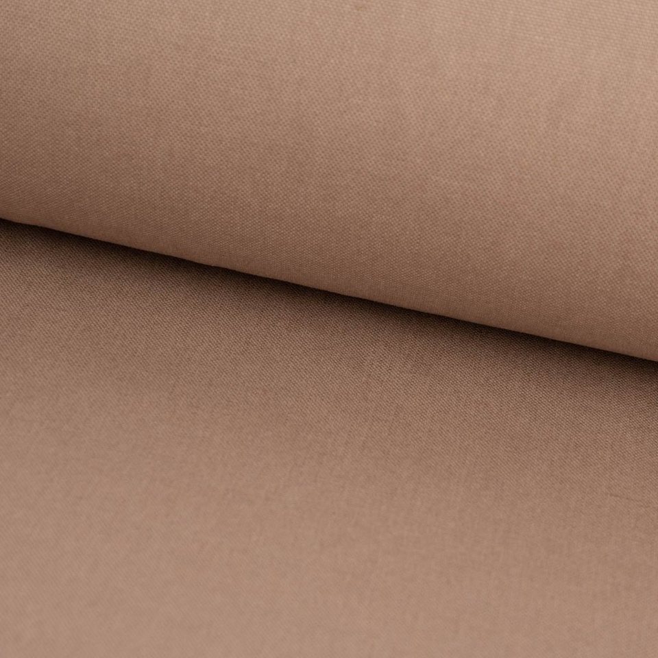 SchÖner Leben Stoff Baumwollstoff Dekostoff Canvas Einfarbig Beige 2