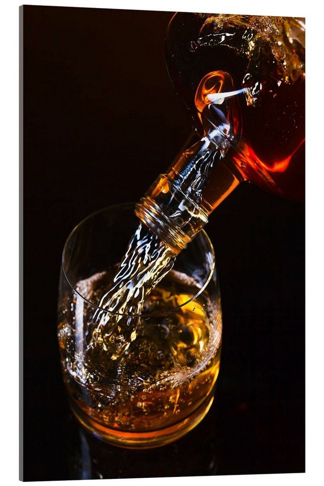 Posterlounge Acrylglasbild Editors Choice Whisky Und Eis Auf Einem