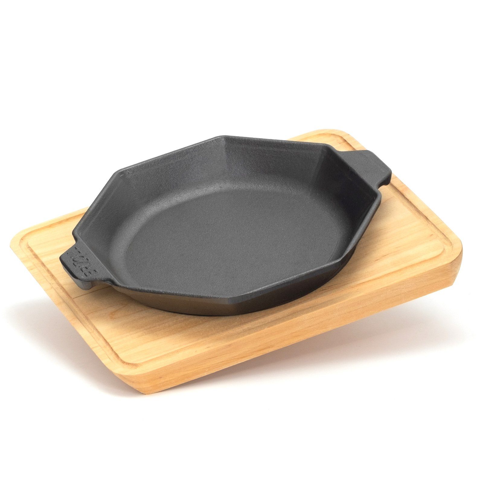 4bigfun Servierpfanne Servierpfanne 14 Cm Mit Holzuntersetzer