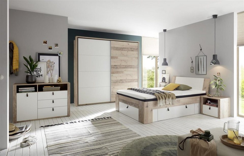 Möbelando Schlafzimmer Set Chery 5 St Modernes Schlafzimmer Aus