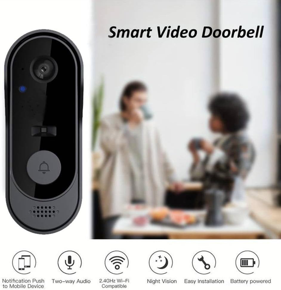 FELIXLEO Türklingel-Set Smart WiFi Video Intercom with 2K Camera and ...