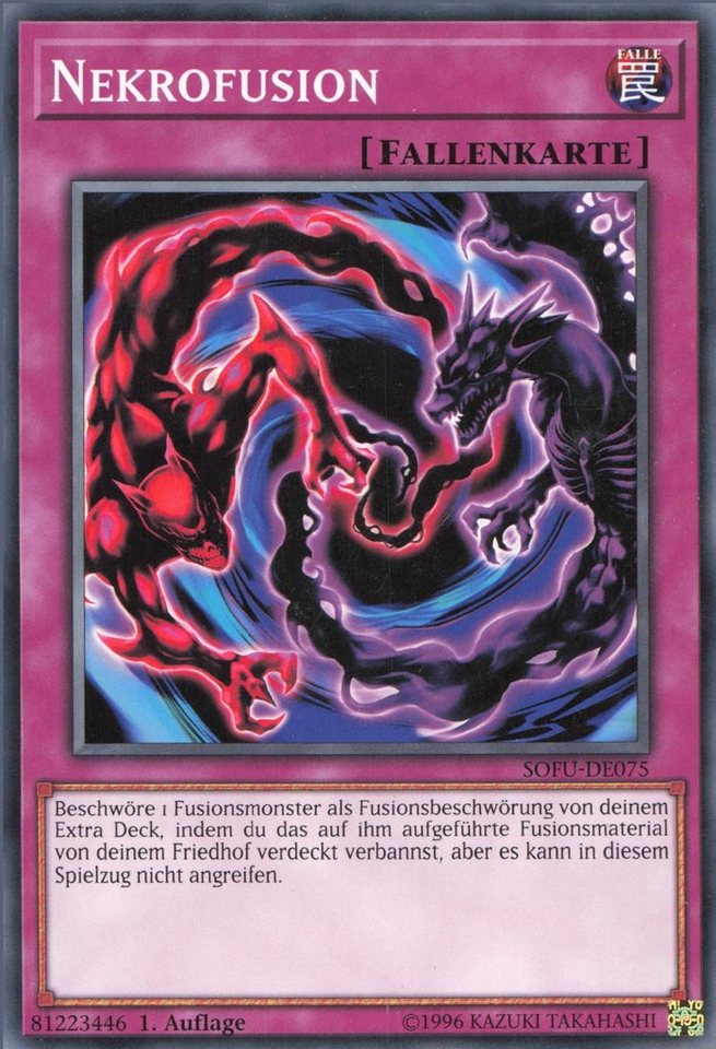 Recollectibles Sammelkarte Yugioh Karte Nekrofusion Deutsch Yu Gi Oh