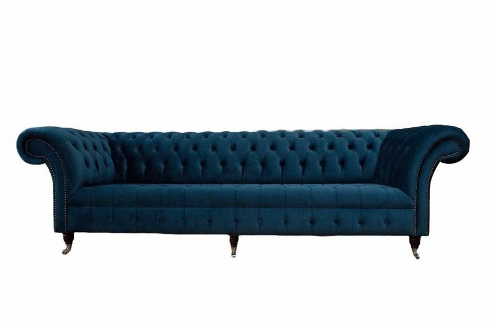 Jvmoebel Sofa Design Sofa Chesterfield Polster Modern Textil Stoff 4