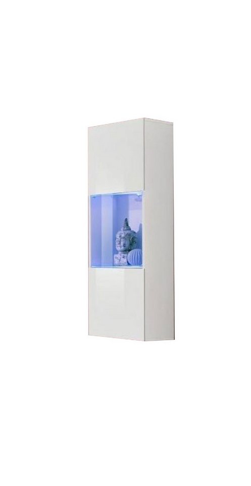 Jvmoebel Vitrine Wohnzimmer Weiß Hänge Vitrine Luxus Einrichtung Modern