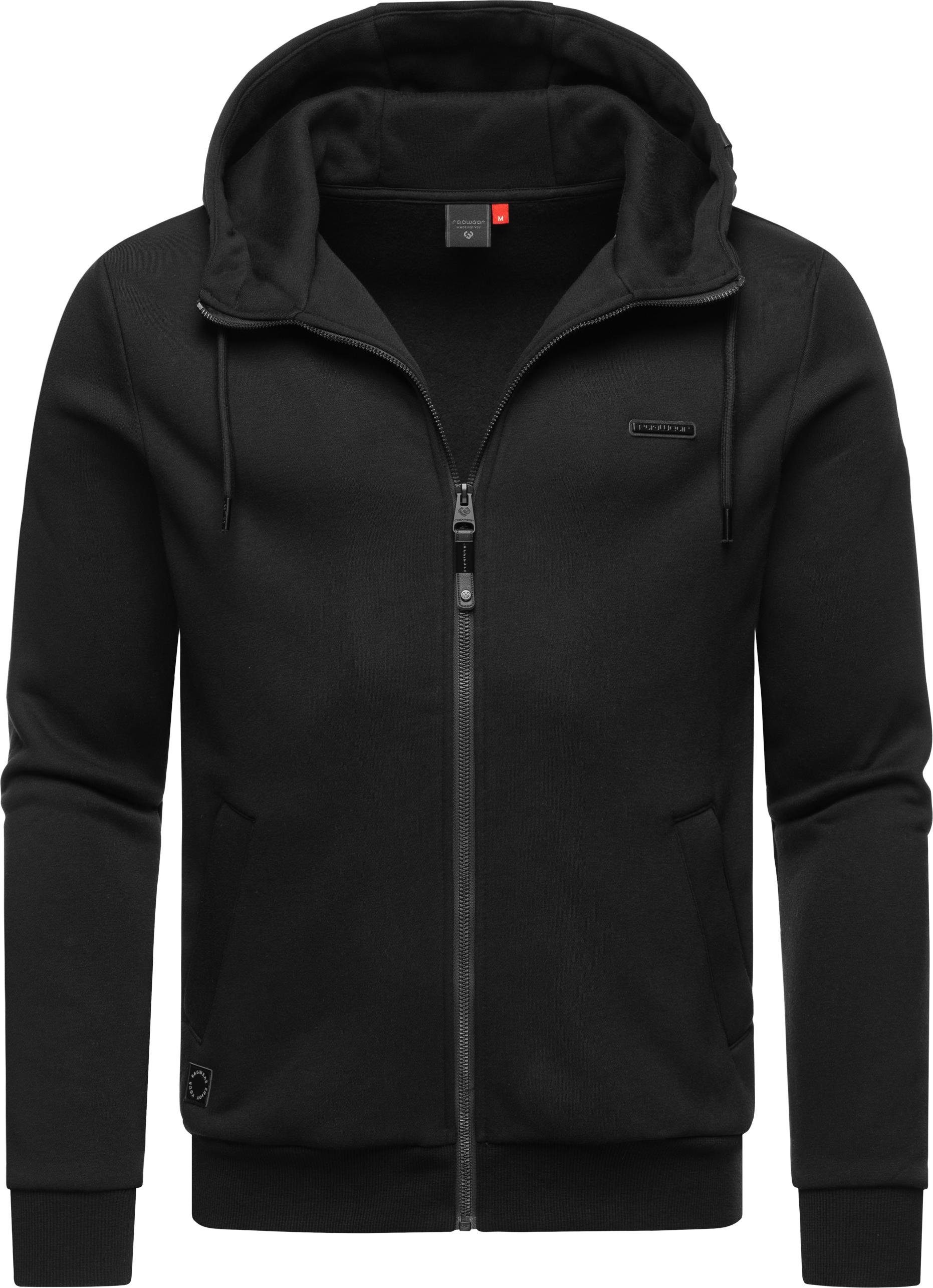 Ragwear Kapuzensweatjacke Natte Zip Herren Basic Sweatjacke Mit Kapuze