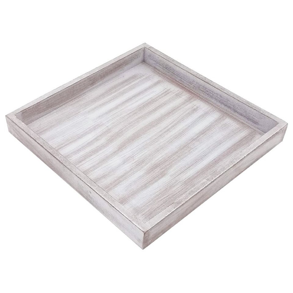 Toci Dekotablett Deko Tablett Holz 30 X 30 Cm Dekoplatte Shabby Chic