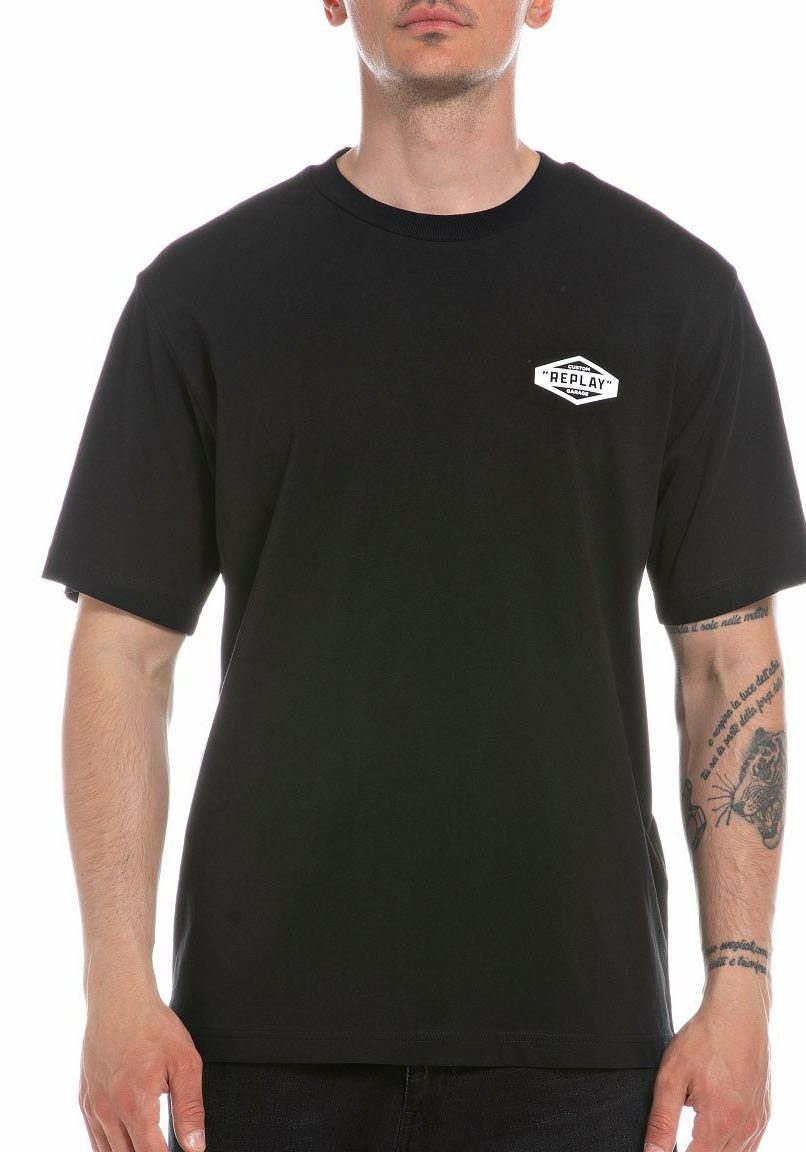 Replay T-Shirt, Klassischer Rundhalsausschnitt, perfekt für vielseitige ...