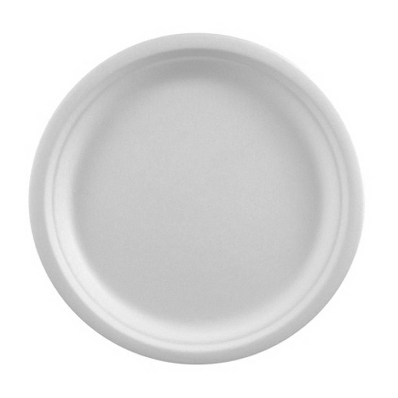 Papstar Einwegteller Teller Zuckerrohr Pure 23 Cm · 2 Cm Weiss
