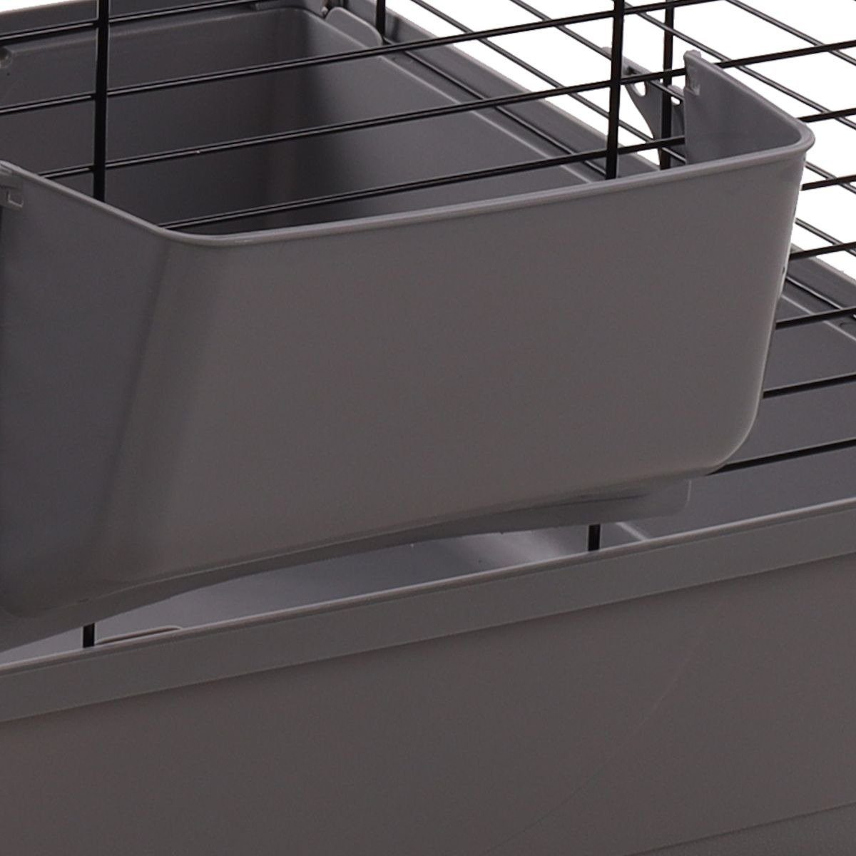 Flamingo Kleintierkäfig Nager-Käfig Mobi grau/schwarz