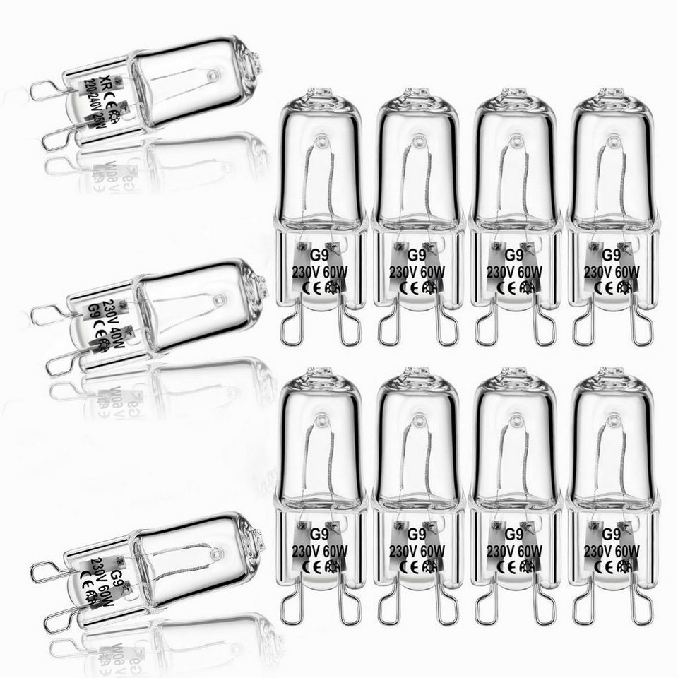 Wilgoon Flutlichtstrahler 10x G9 25w 40w 60w Led Kapsel Birne Ersetzen