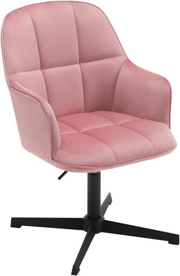 Woltu Bürostuhl 1 St Drehbar Schreibtischstuhl Ergonomisch Samt