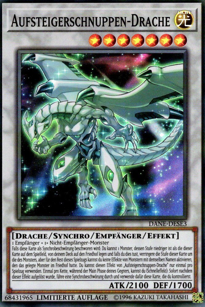 Recollectibles Sammelkarte Yugioh Karte Aufsteigerschnuppen Drache