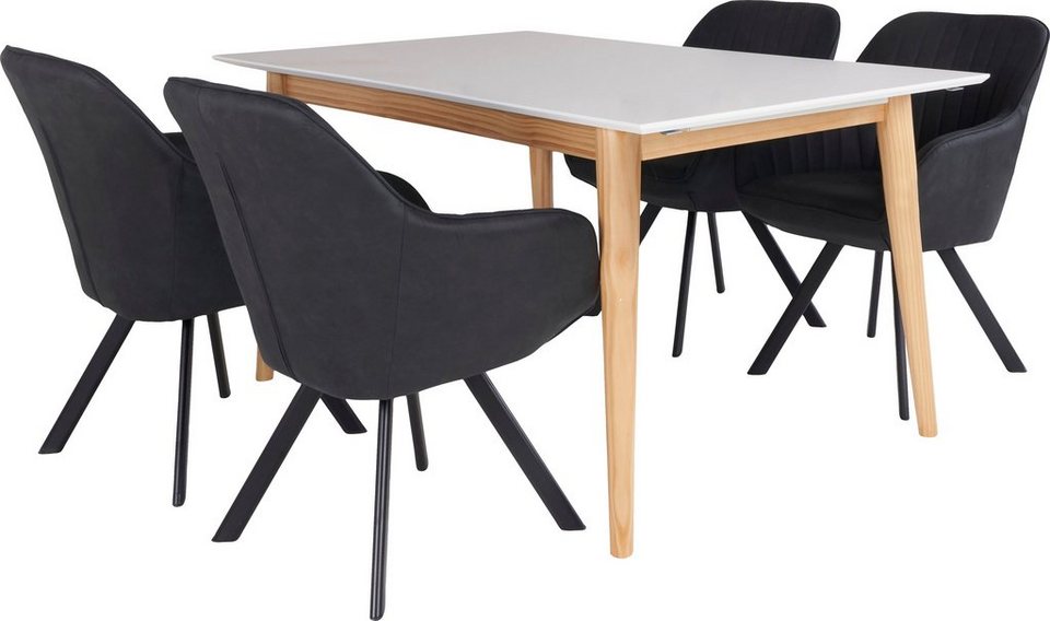 Homexperts Essgruppe Odense Set 5 Tlg Mit Ausziehbarem Tisch