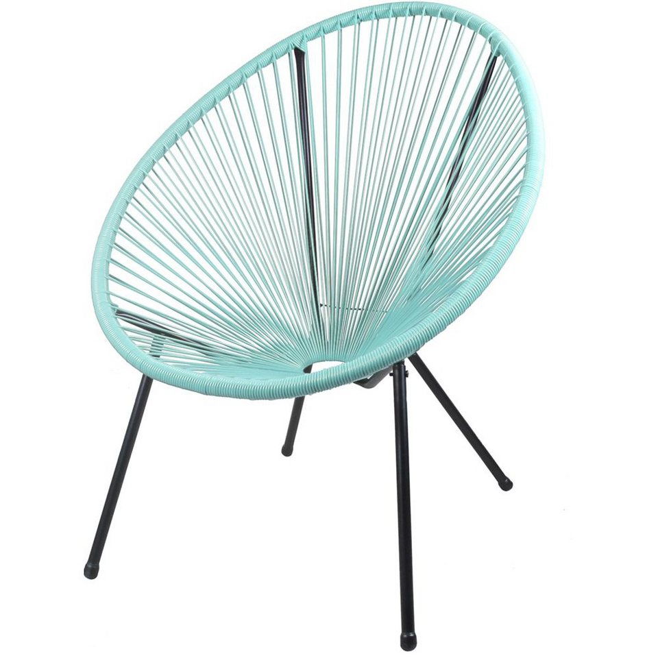 Lomadox Gartenstuhl GARDA-120, Relaxsessel Balkon 2er Set in mint Lomadox Gartenstuhl GARDA-120, Relaxsessel Balkon 2er Set in mint