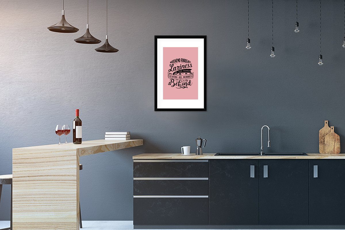 Muchowow Poster Sommer Sprichwörter Rosa Seestern 1 St Mit