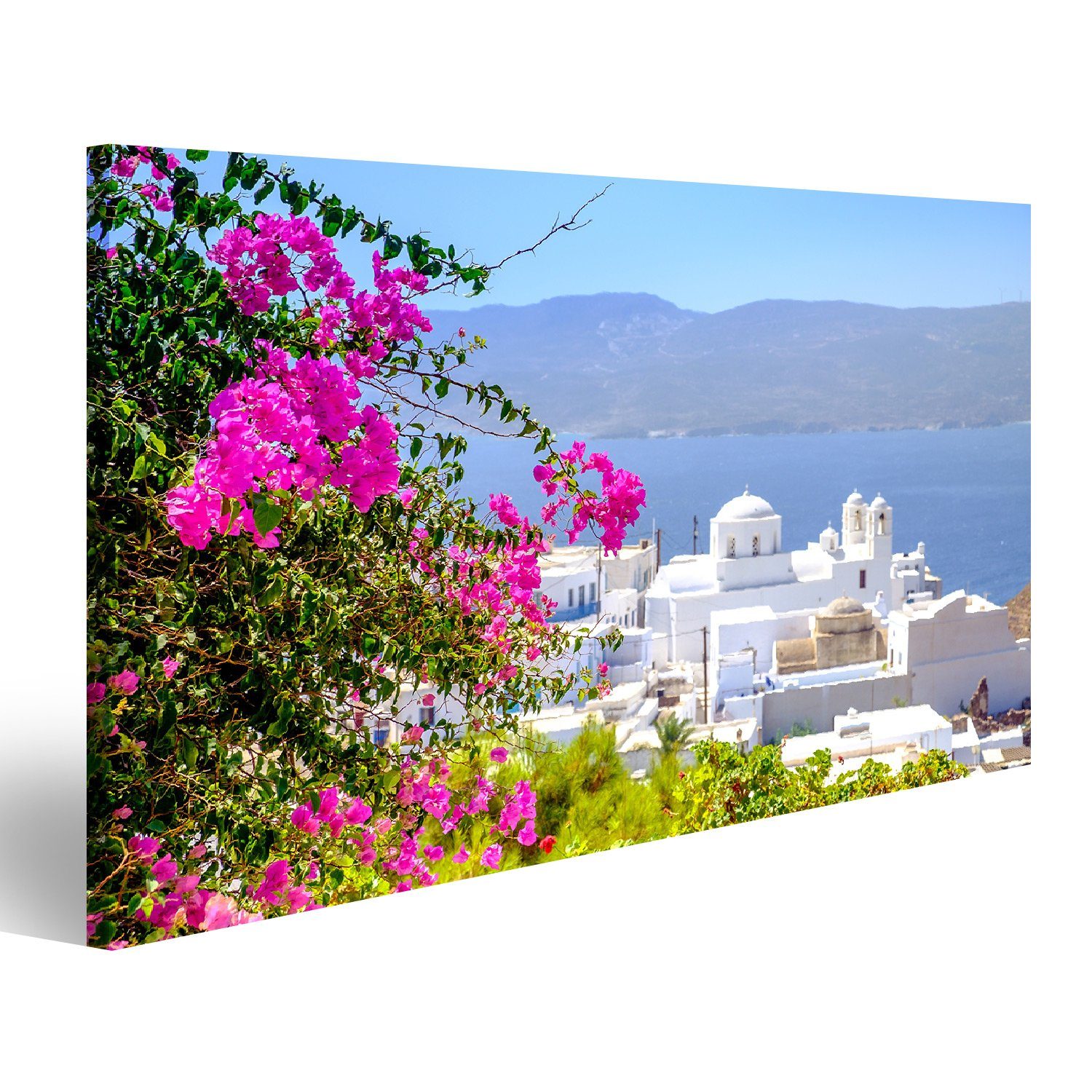 islandburner Leinwandbild Bild auf Leinwand Landschaft Traditionelle griechische Kykladendörfer