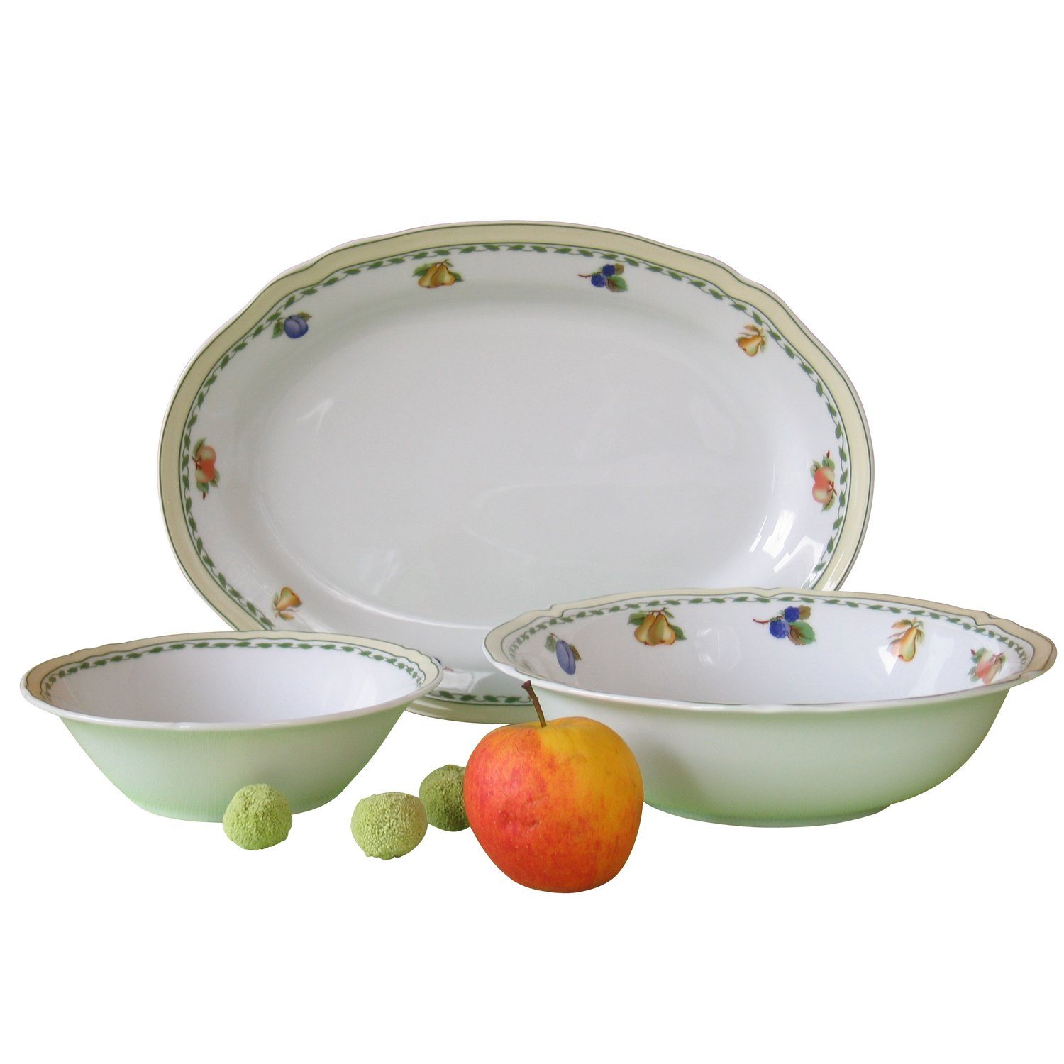 Creatable Kombiservice Serviergeschirr Serviergeschirr Alba Grün 1 Set