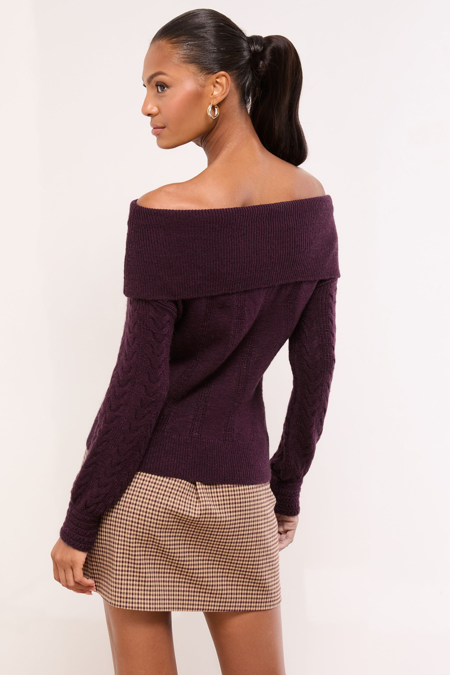 LIPSY Strickpullover Lipsy Co-Ord Pullover mit U-Boot-Ausschnitt (1-tlg)
