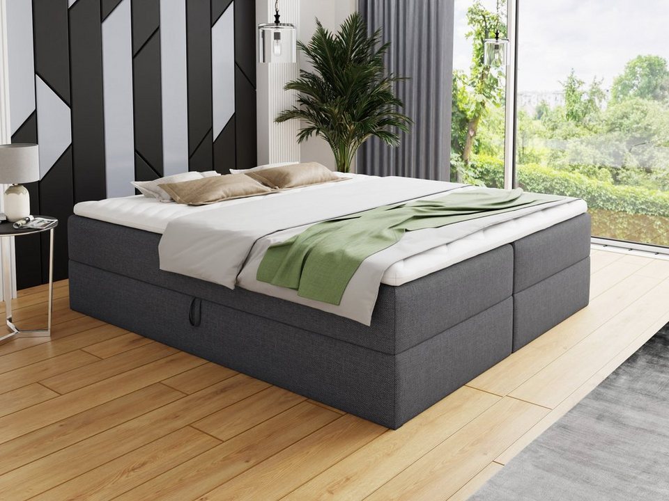 Sofnet Boxbett Base Mit Zwei Bettkästen Bonell Matratze Und Topper
