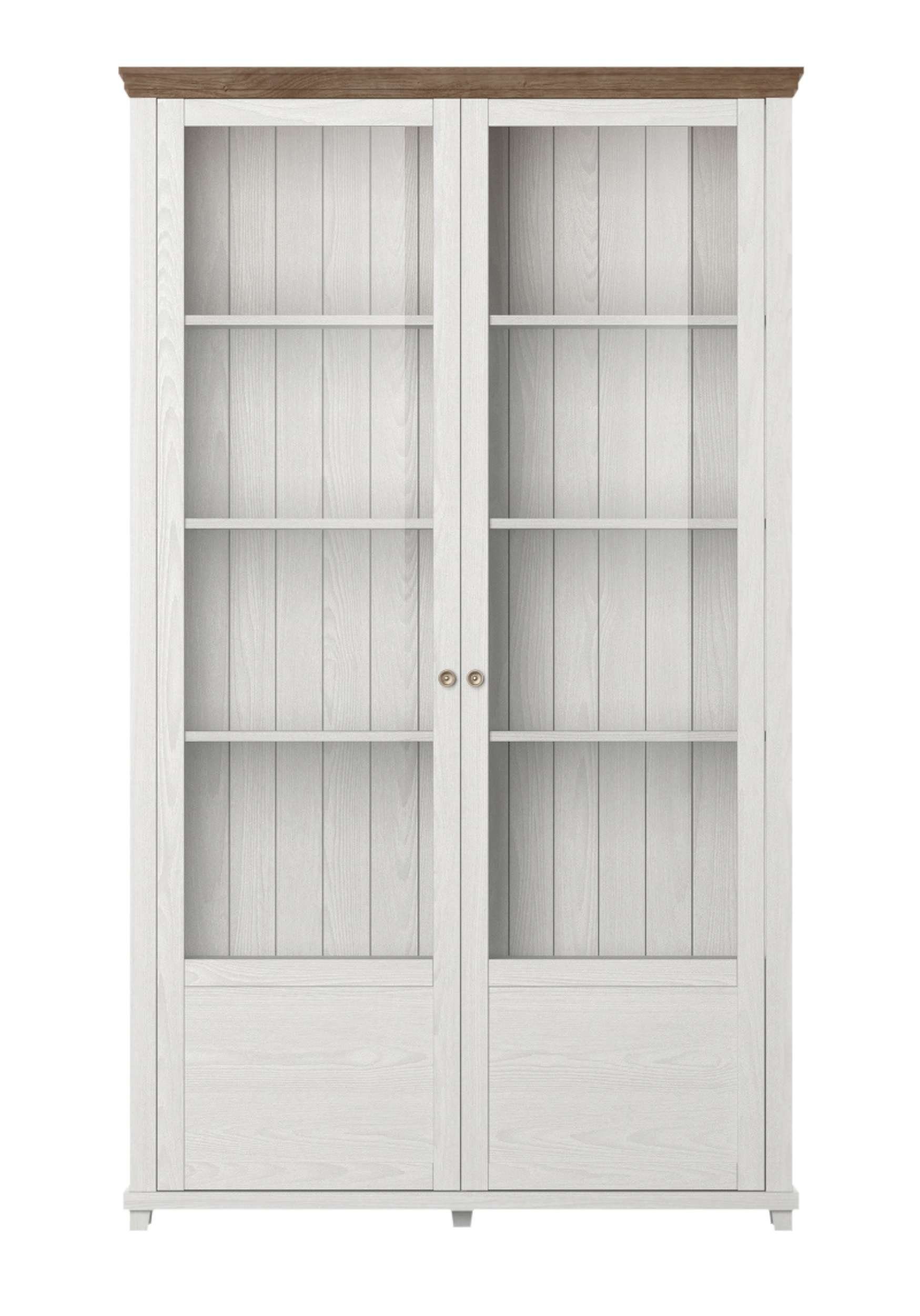 Stylefy Vitrine Elvira Standvitrine Stauraumvitrine 2 Türig 8