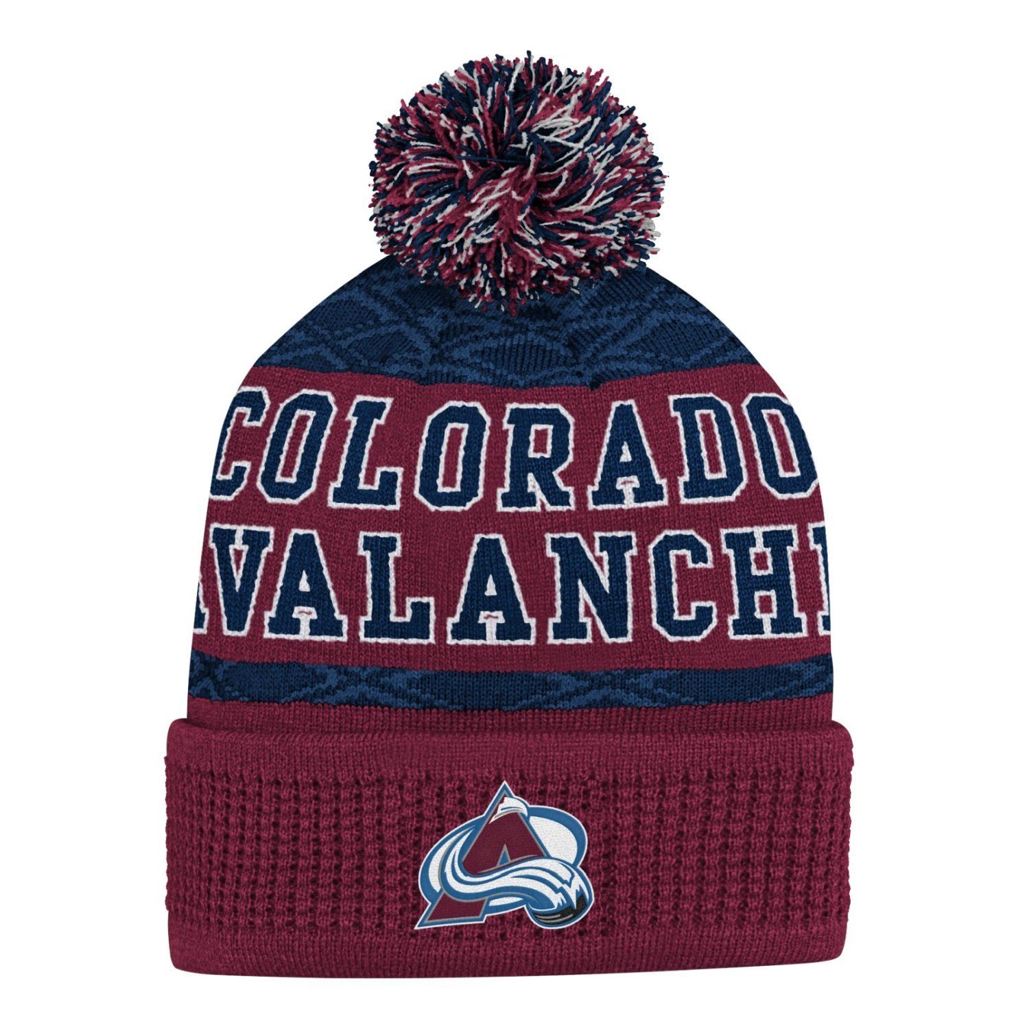 Outerstuff Baseball Cap NHL PUCK PATTERN Colorado Avalanche