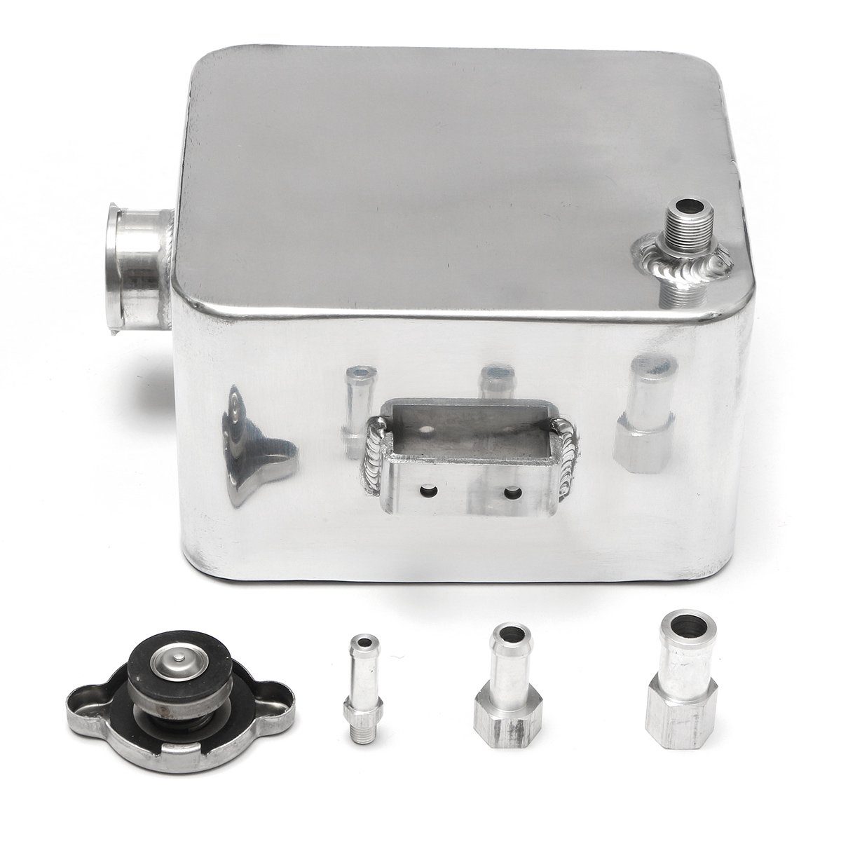 AUDEW Wassertank (1 St), 2L Auto Ausgleichsbehälter Kühlmittelbehälter Alu