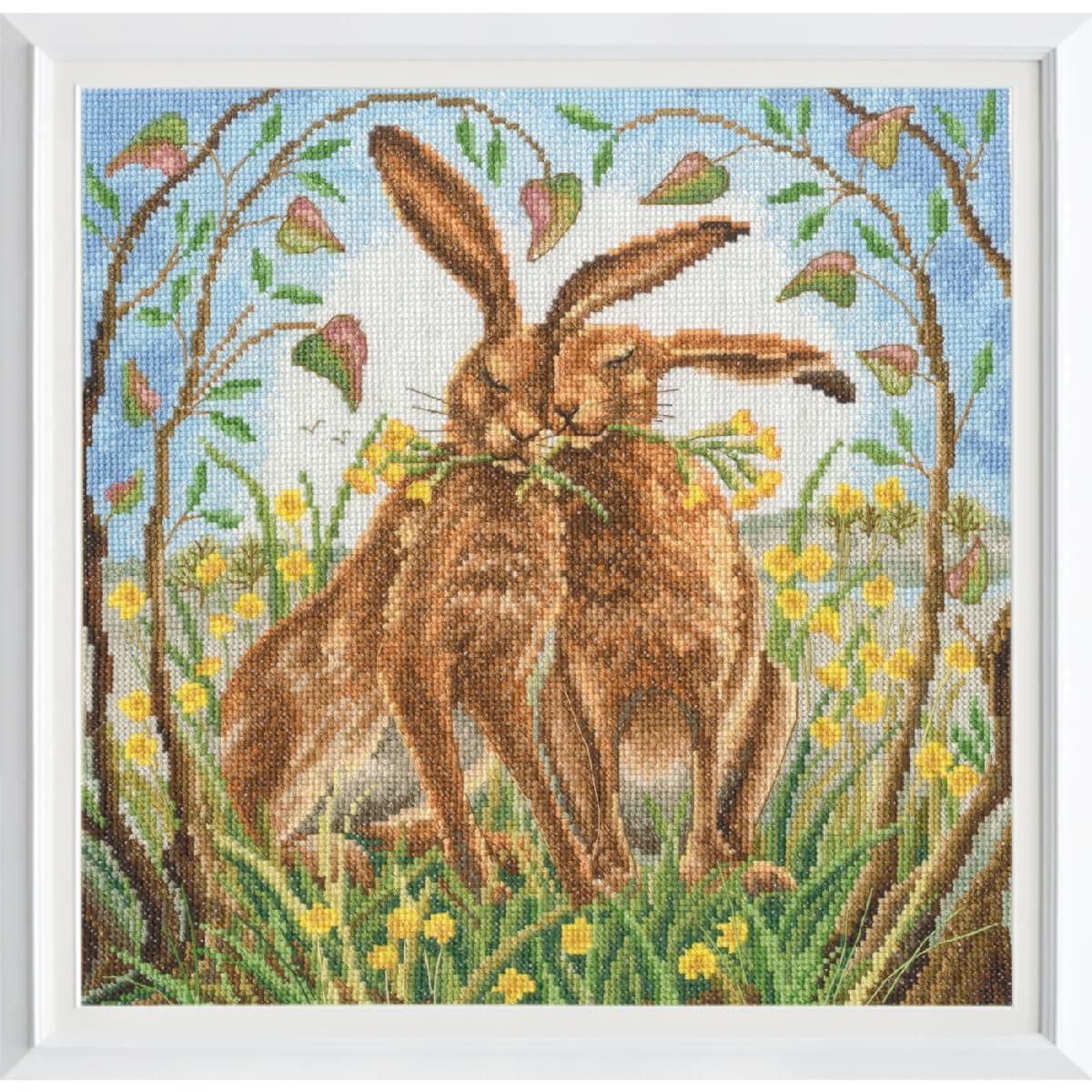 RTO Kreativset RTO Kreuzstich Set "Wenn der Frühling kommt", Zählmuster, 27x27cm, (embroidery ...