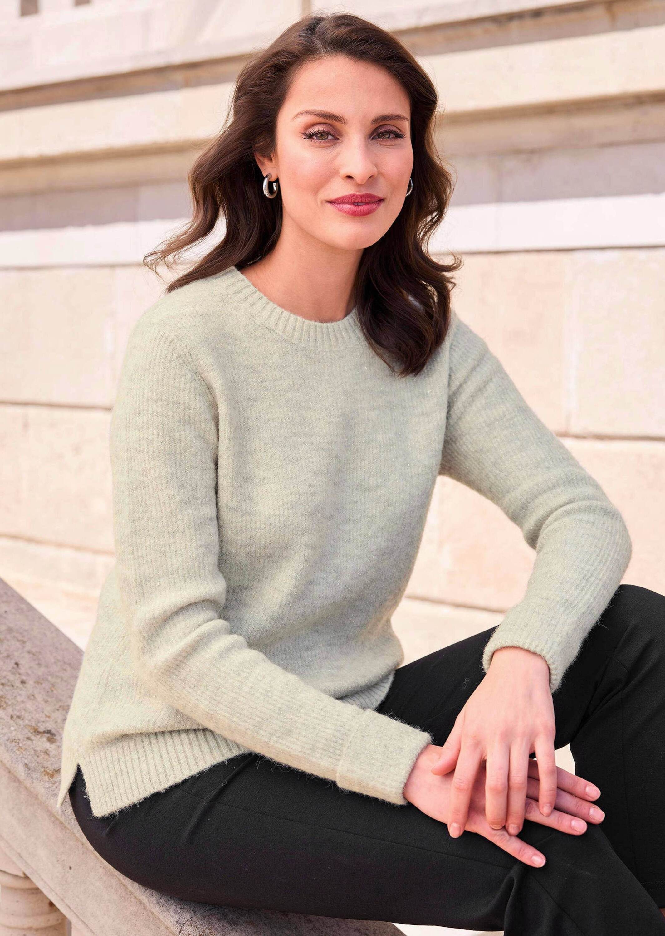 Alba Moda Strickpullover Pullover, Handwäsche