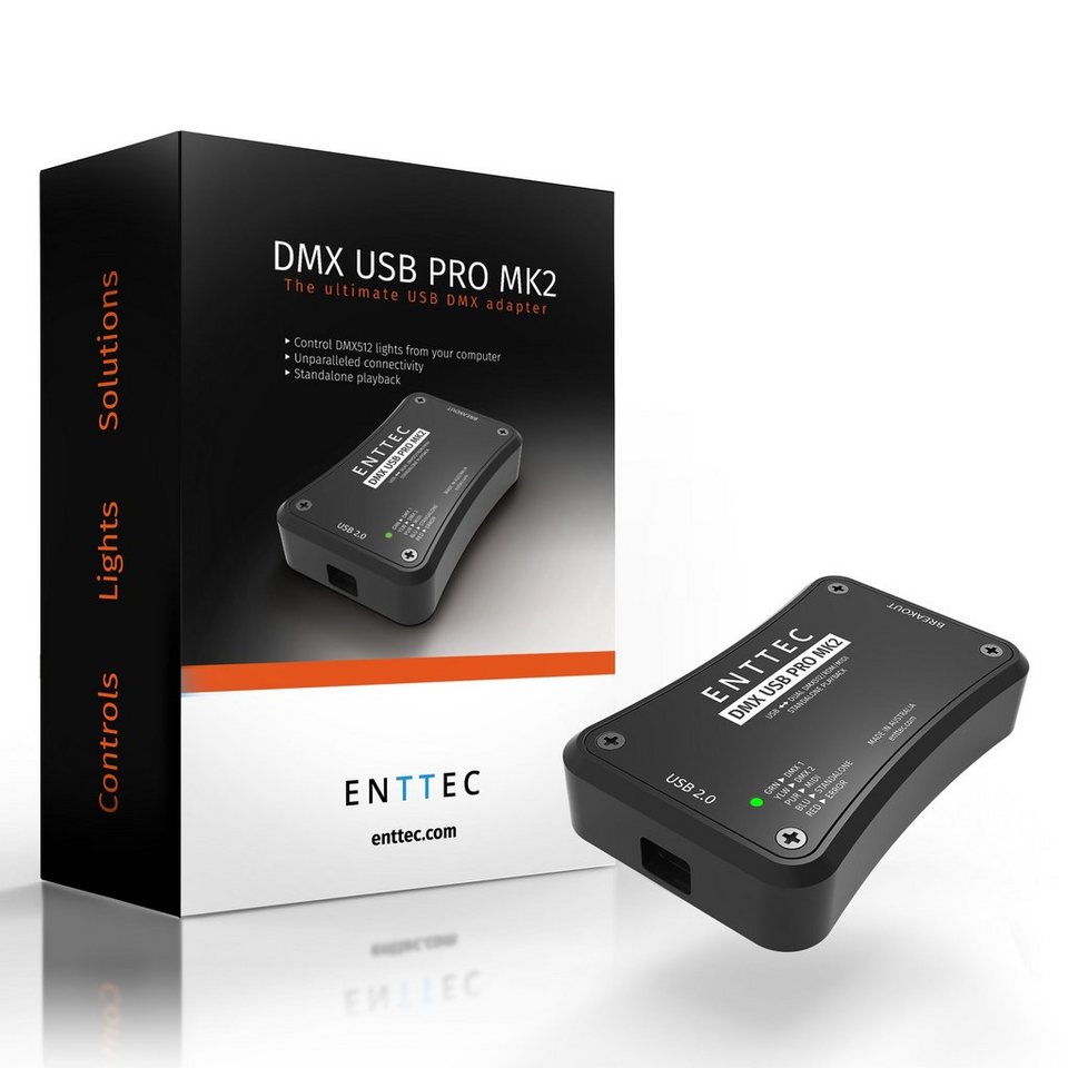 Enttec Mischpult, (DMX USB Pro MK2 Interface USB/DMX, Steuerungen für ... Enttec Mischpult, (DMX USB Pro MK2 Interface USB/DMX, Steuerungen für ...