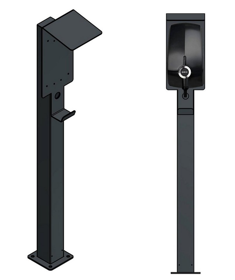 DIE-LADESÄULE.DE Ladesäule passend für EVBOX Elvi V2 Wallbox mit Dach ... DIE-LADESÄULE.DE Ladesäule passend für EVBOX Elvi V2 Wallbox mit Dach ...