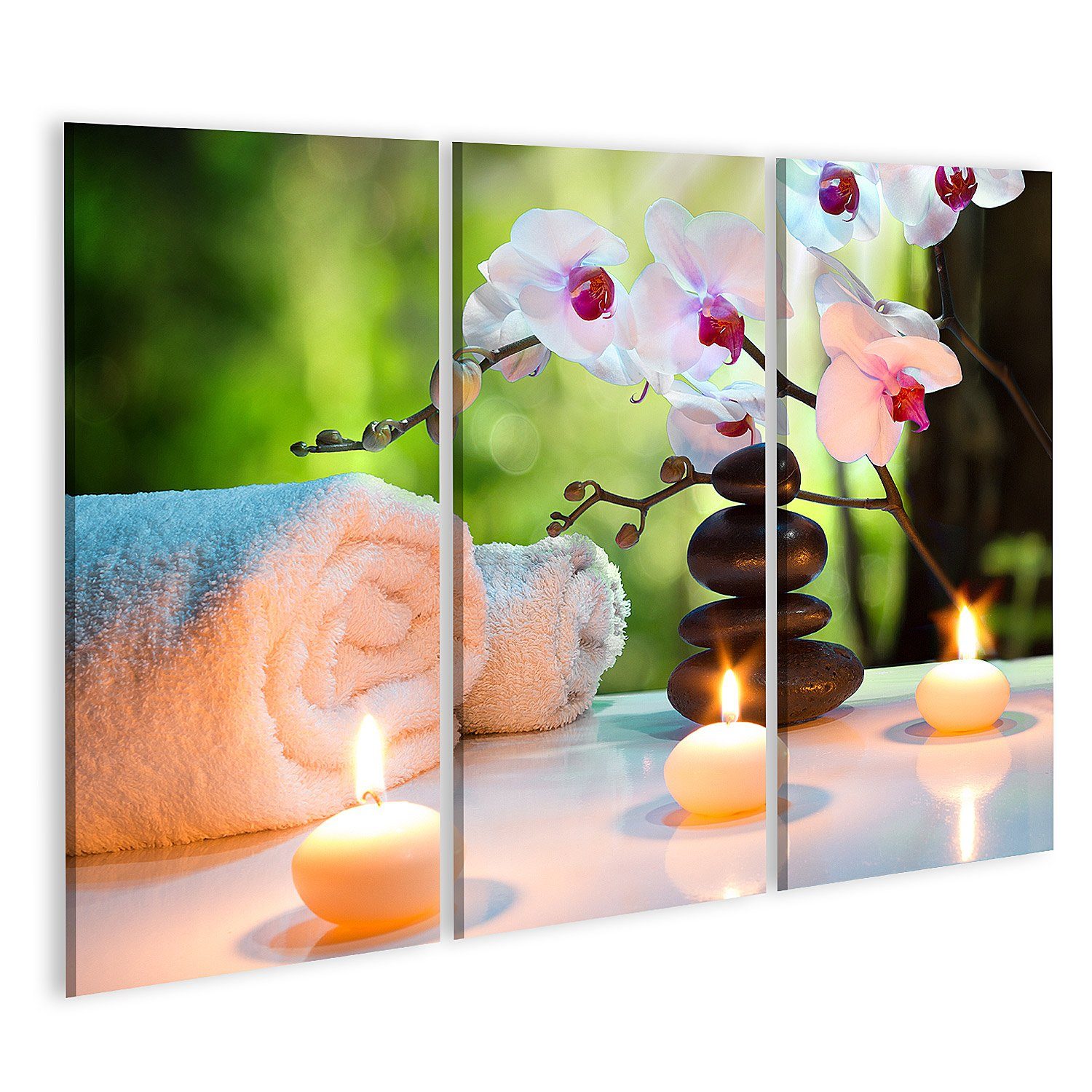 Islandburner Leinwandbild Bild Auf Leinwand Massage Komposition Spa Mit