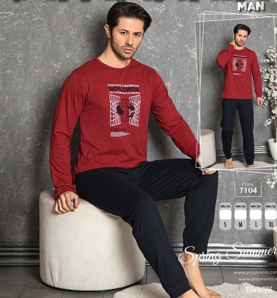 Selef Creation Pyjama 2 Teilig Pyjama Set Schlafanzug Langarm Hose