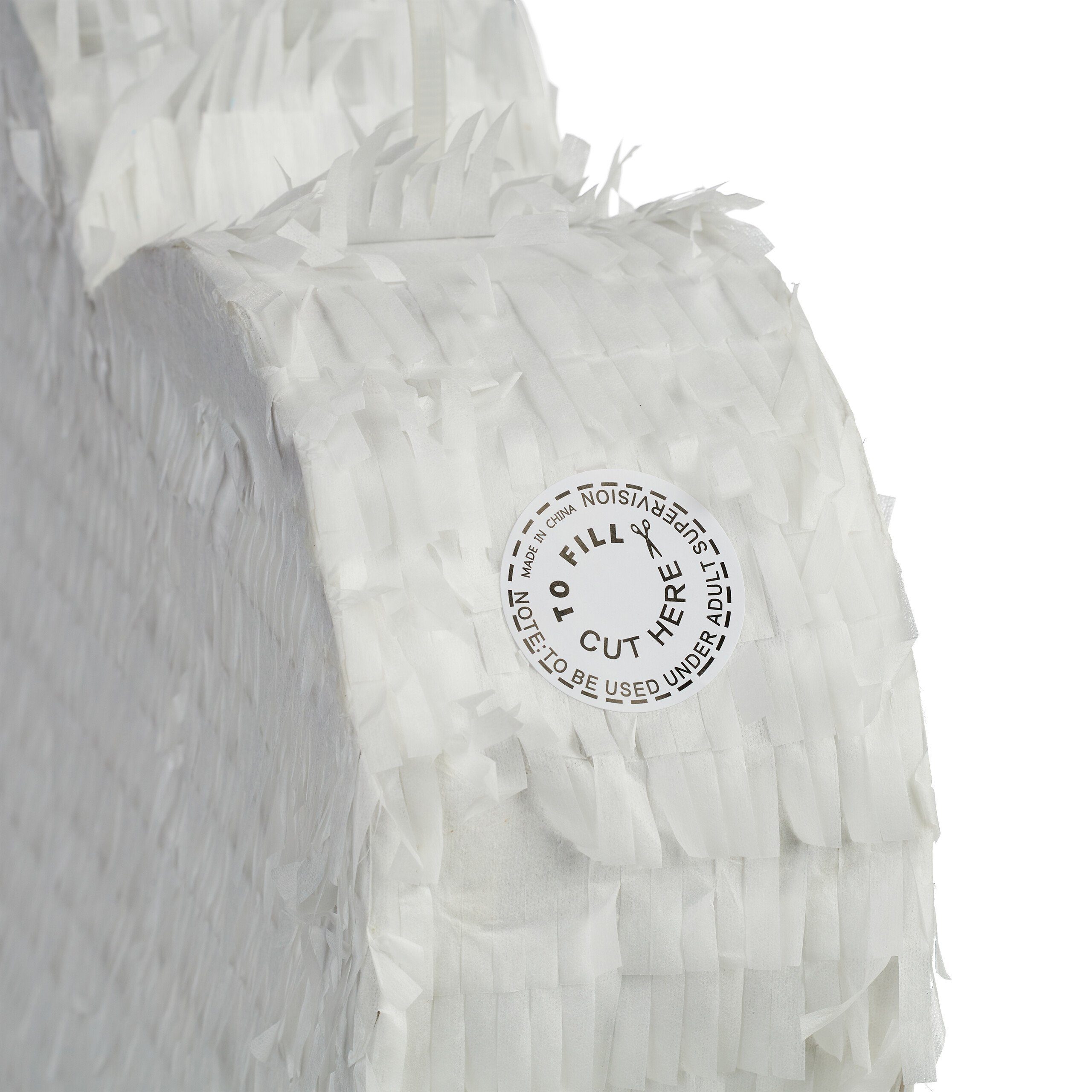 relaxdays Pinata Weiße Pinata in Herz-Form