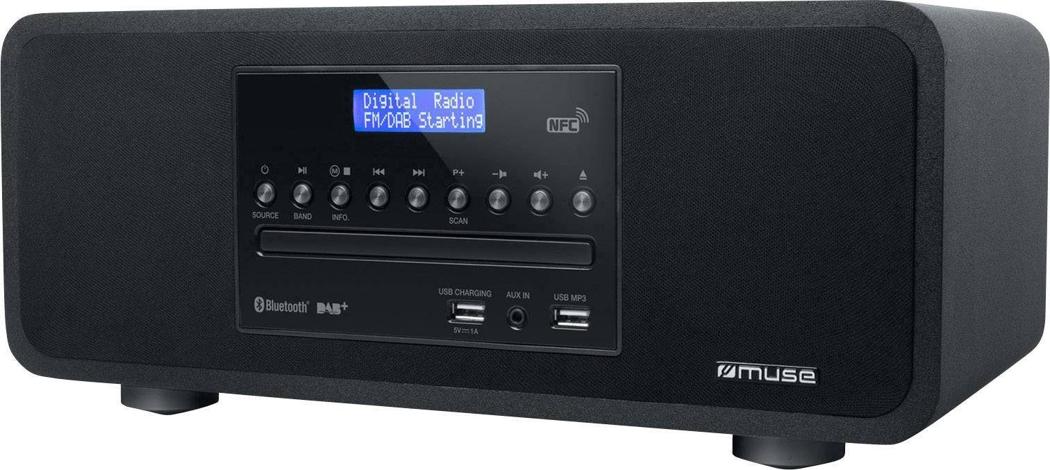 Muse M-785 FM, AUX, Bluetooth CD/Radio-System, 60 Watt Digitalradio (DAB)