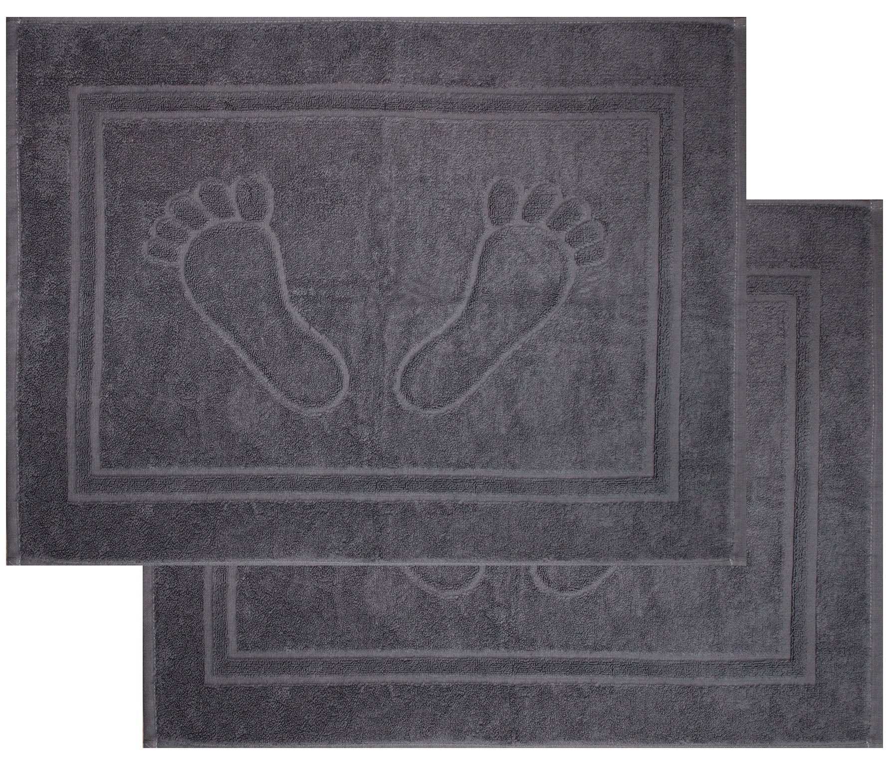 KH-Haushaltshandel Duschmatte 2er Pg. Badvorleger, Badematte ...