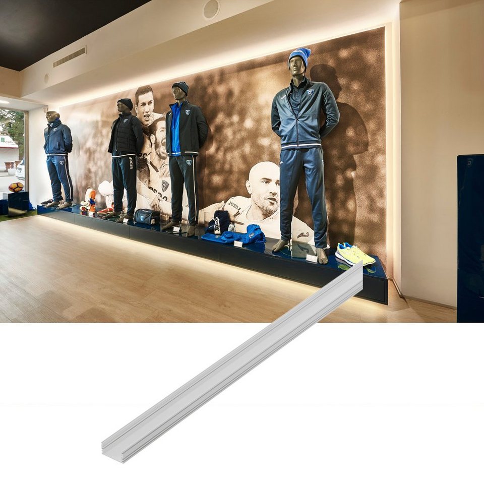 Slv Led Stripe Profil Glenos Linear Profil 2713 2m Weiß Matt 1