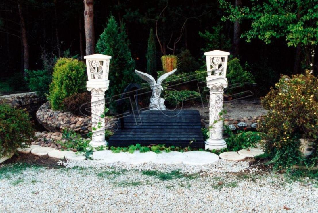 Jvmoebel Skulptur Edle Designer Säule Garten Figur Säulen Ständer