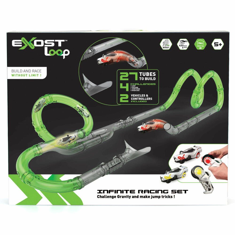 Exost RC-Auto Loop Infinite Racing Set, mit 27 Röhren-Bauteilen, 8 km/h ...