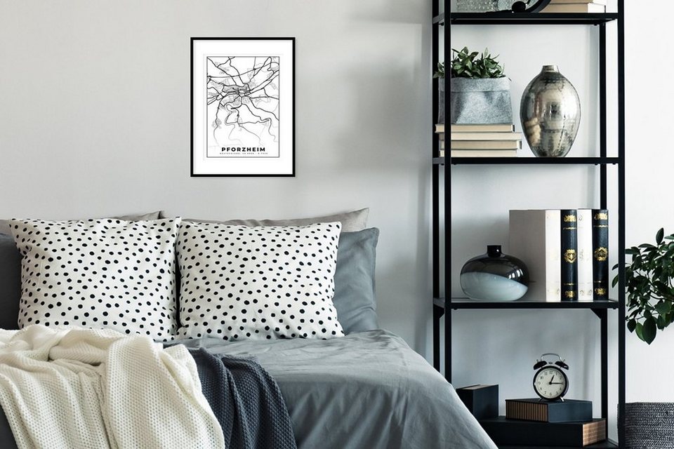 Muchowow Poster Karte Pforzheim Karte Stadtplan 1 St Mit