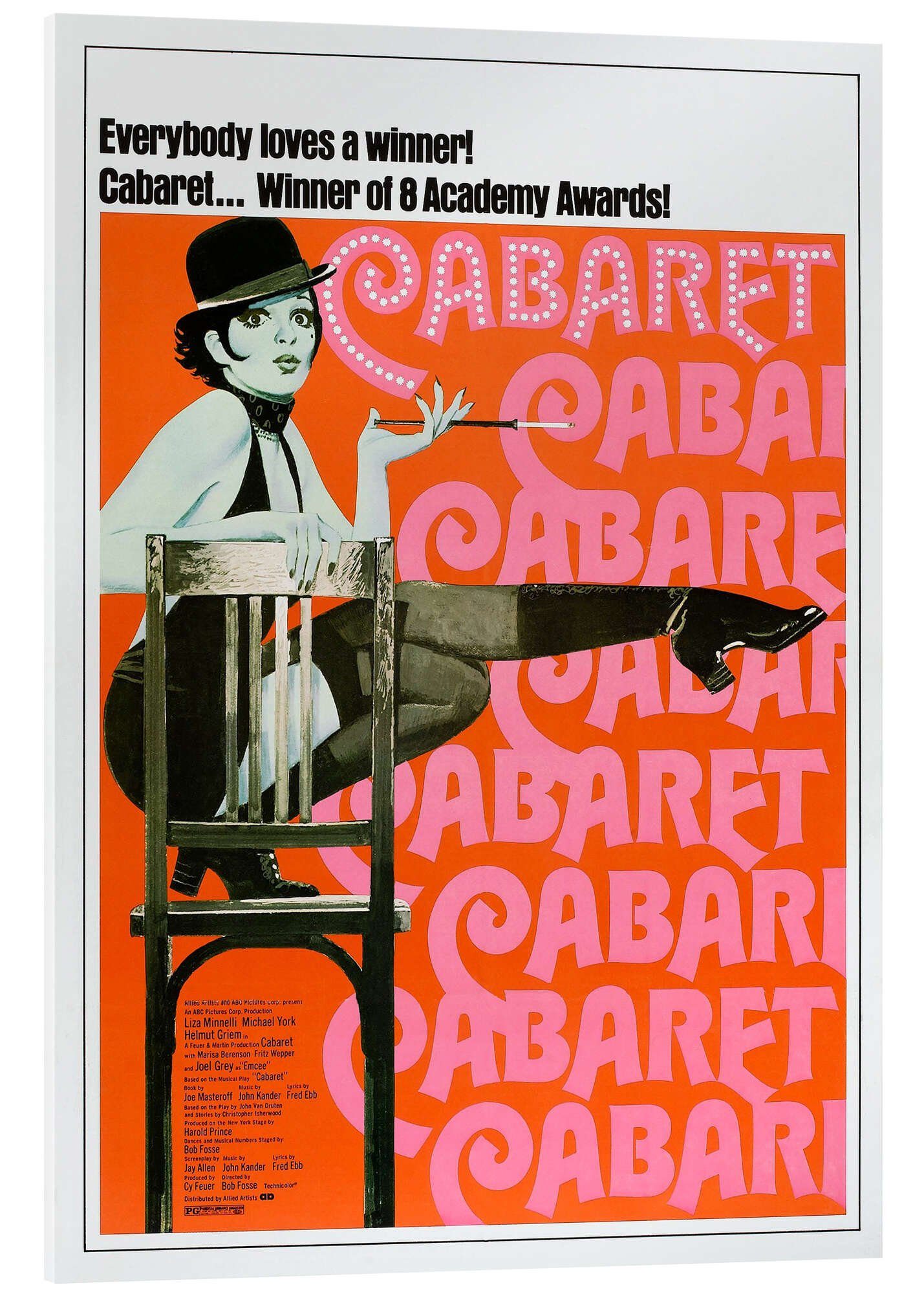 Posterlounge Acrylglasbild Everett Collection Cabaret Illustration
