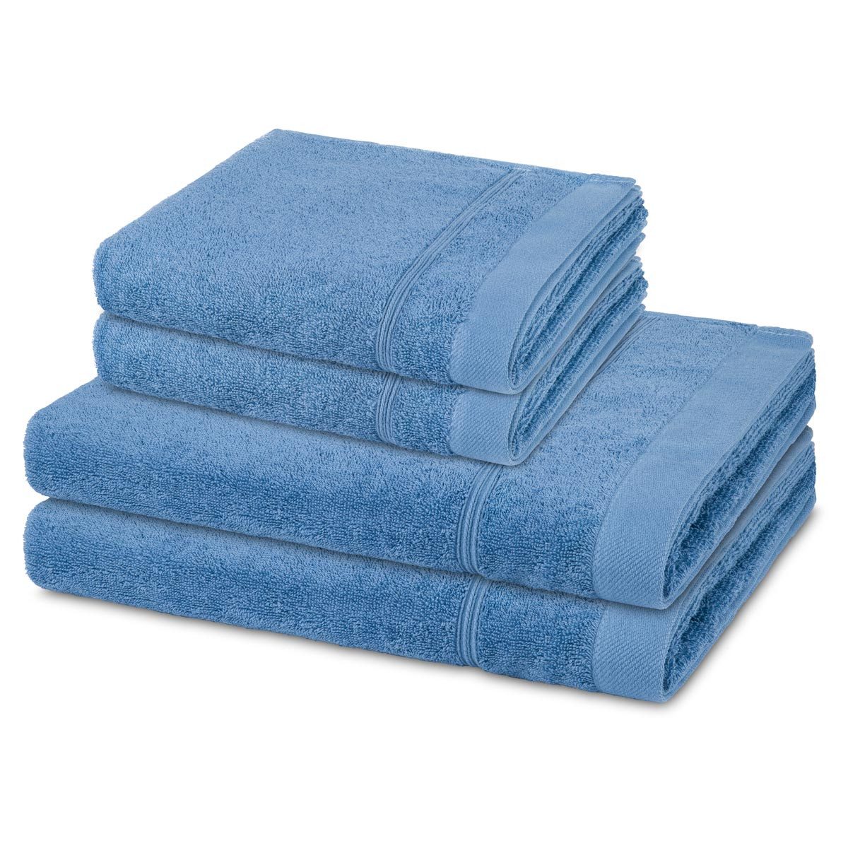 ROSS Handtuch Set Rubin, Walkfrottee (Spar-Set, 4-St), 2 X Handtuch 2 X ...